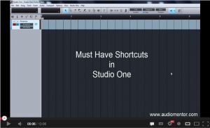 12 Must Know Presonus Studio One Basic Shortcuts - Audio Mentor