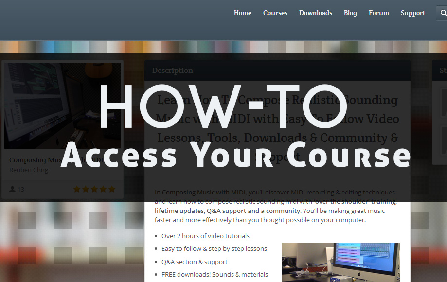 How To Access The Course - Audio Mentor