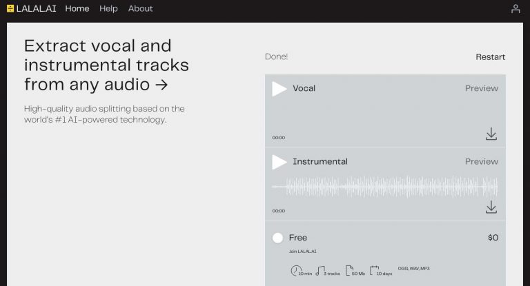 Remove Vocals from Songs Perfectly with Artificial Intelligence